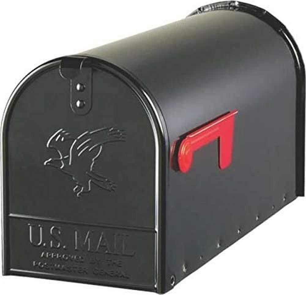 Solar E1600B00 - Black Heavy Duty Metal Large Rural Mailboxes - Walmart.com