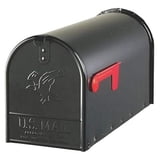 Black Heavy Duty Metal Large Rural Mailbox - Solar E1600B00 - Walmart.com