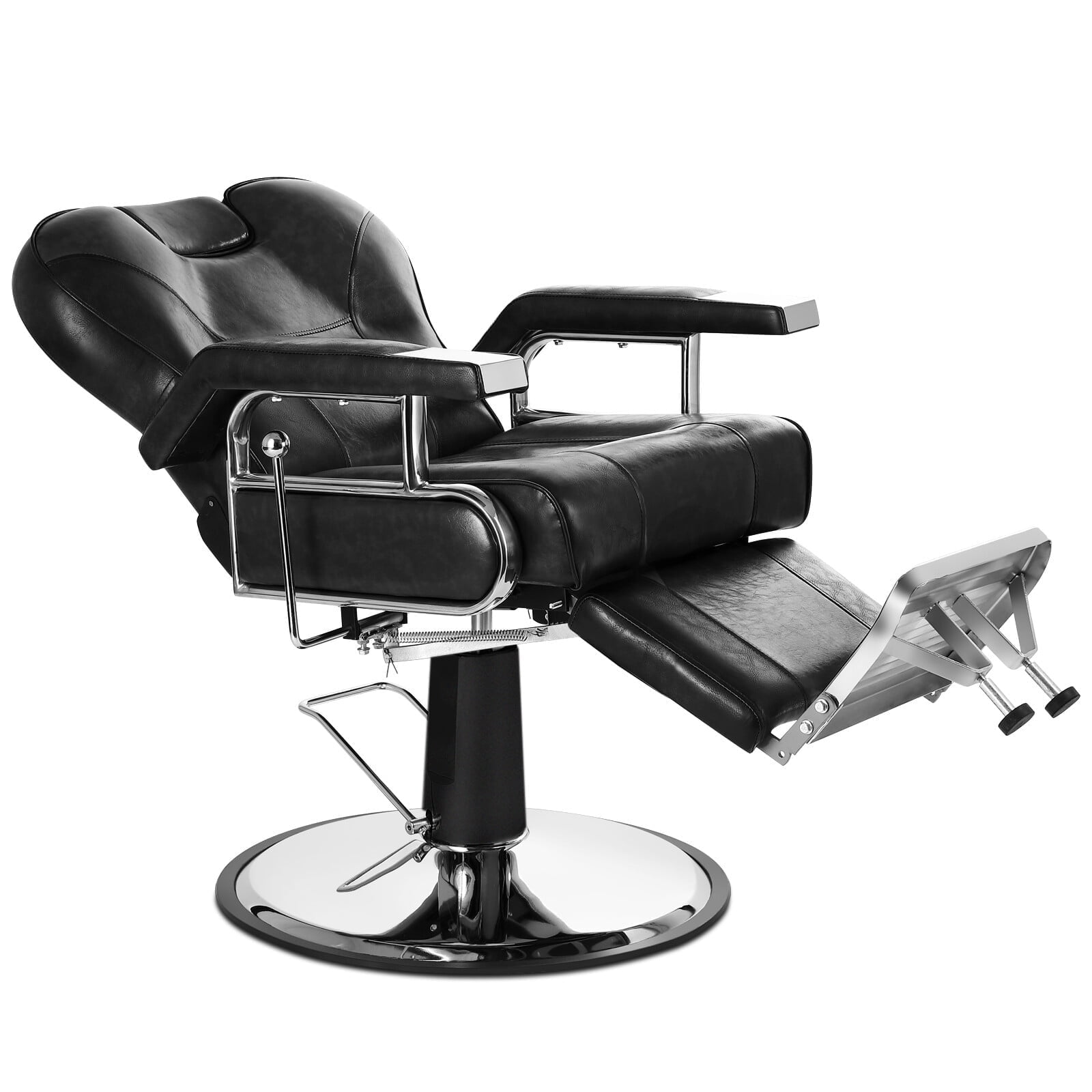 Black Heavy Duty Reclining Hydraulic Barber Chair Salon Spa Beauty Hair ...