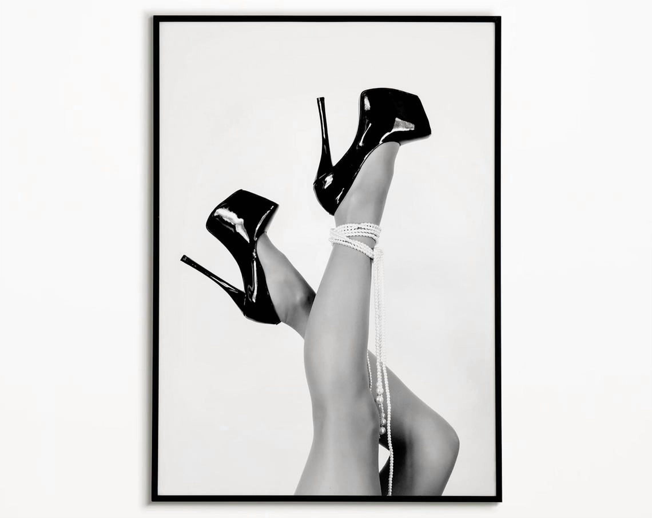 Black Heels Fashion Chic Teen Room Decor, Unframed Canvas - Walmart.com