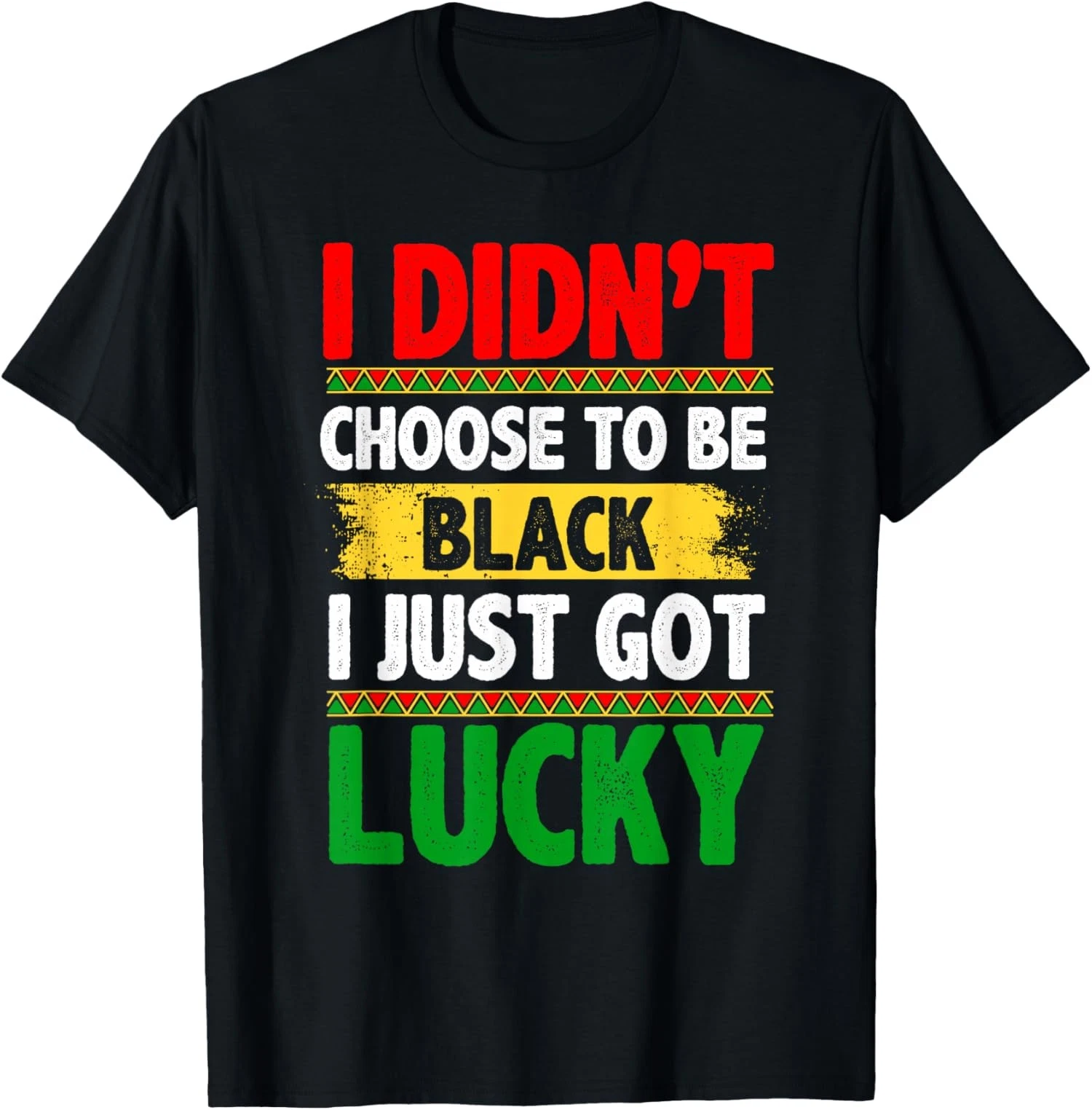 Black Heritage Lucky Pride Graphic Art Design Graphic Unisex T-Shirt, S ...