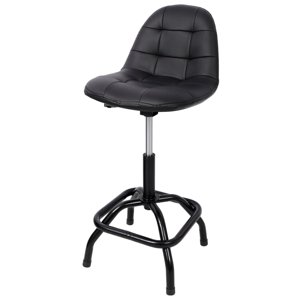 Black High Back 360 Swivel Height Adjustable Steel Bar Stool Counter ...