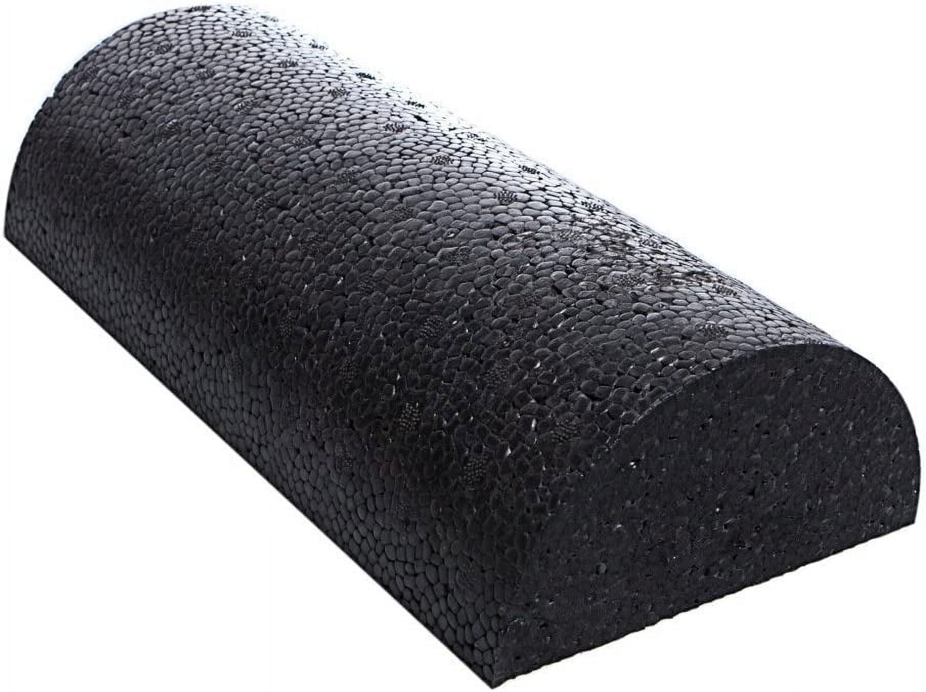 Black High Density Foam - Extra Firm - 6" x 12" HALF Round (Semi-Circle ...