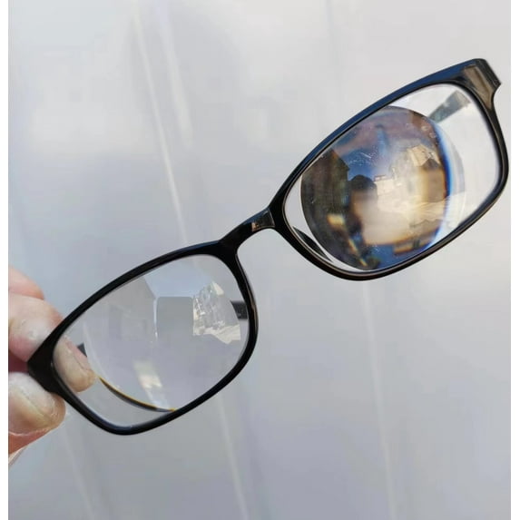 Black High Power Reading Glasses PC Rectangular Elderly Lightweight High Presbyopic Readers +8. ...