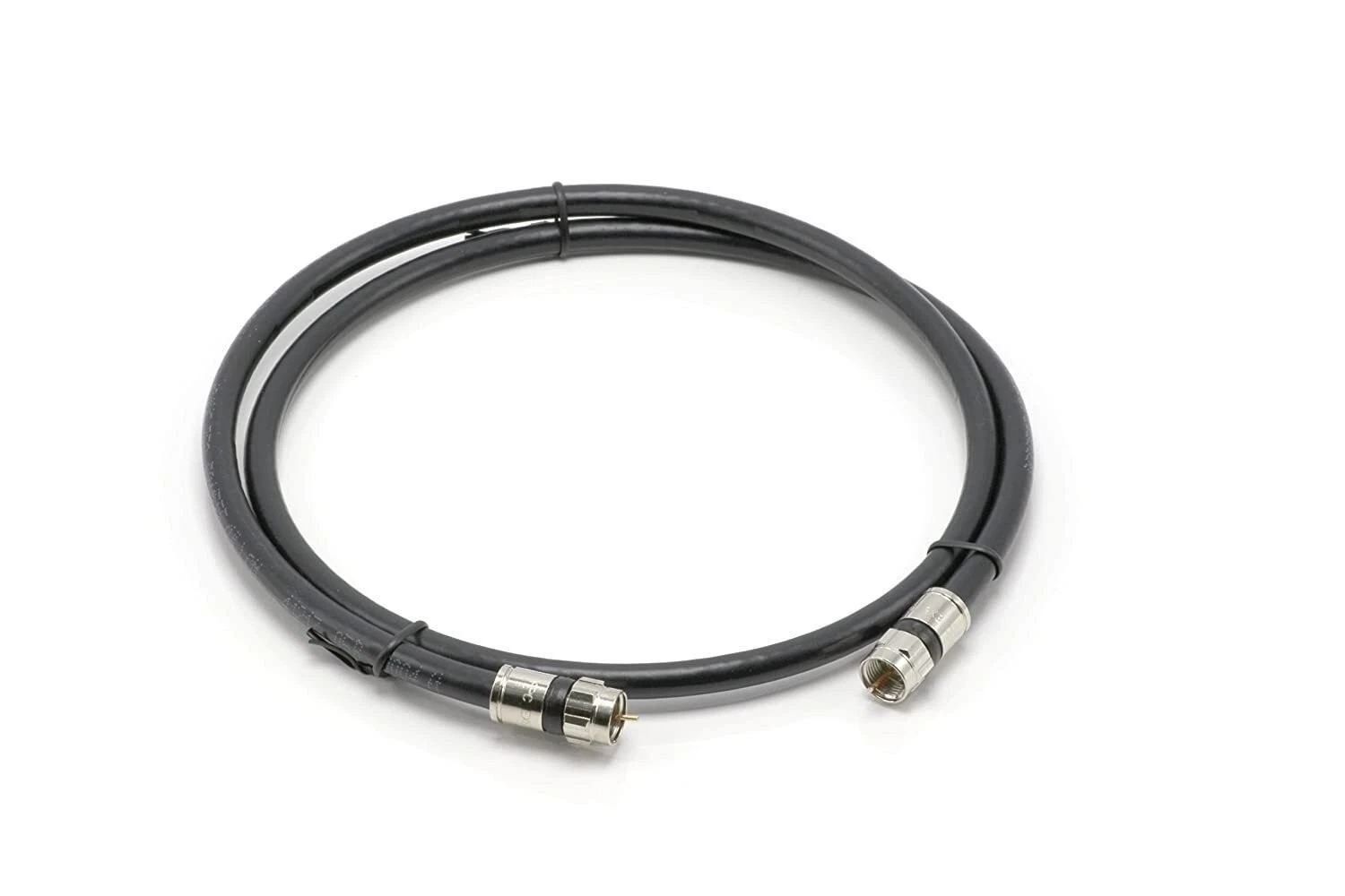 Black, High Speed Rg6 Coax, High Frequency Coaxial Cable, 1.5 Feet (0. ...