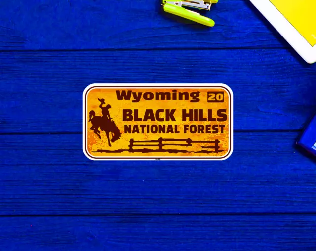 Black Hills National Forest License Plate Wyoming Rusted Sticker Phone ...