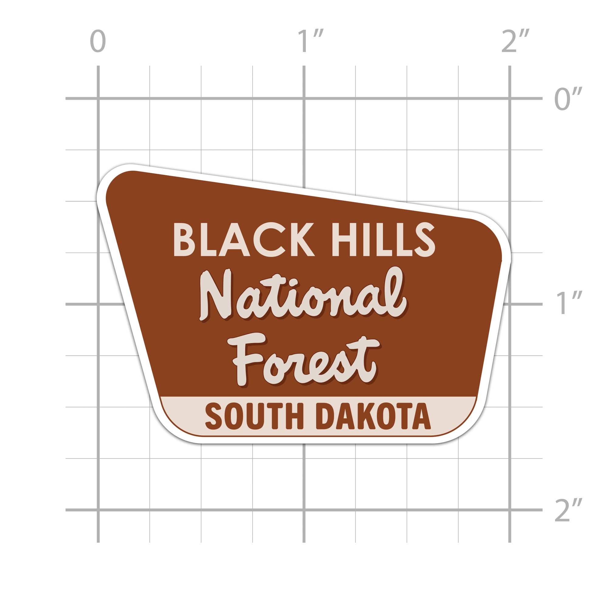 Black Hills National Forest South Dakota sd Sticker for water bottle ...