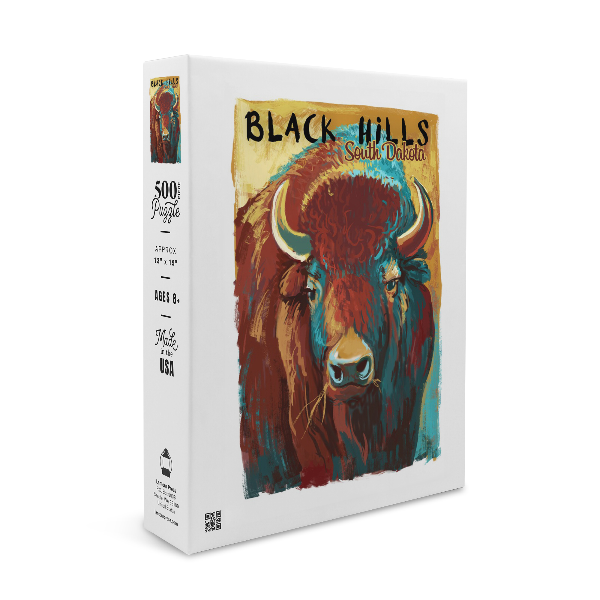 Black Hills, South Dakota, Bison, Vivid (19x27 inches, Premium 500 ...