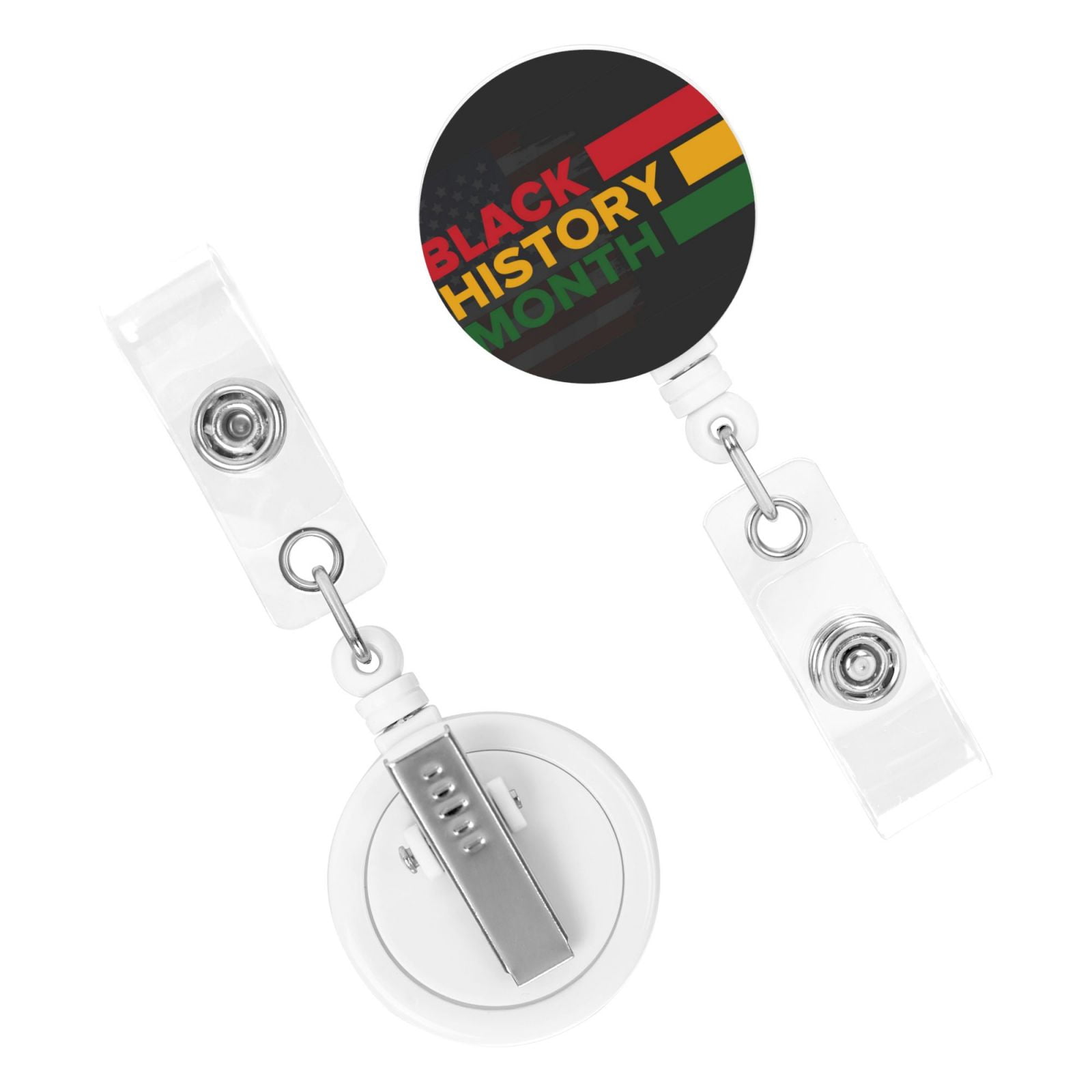 Black His-tory Month 2025 Badge Reel Retractable Badge Clip Id Card ...