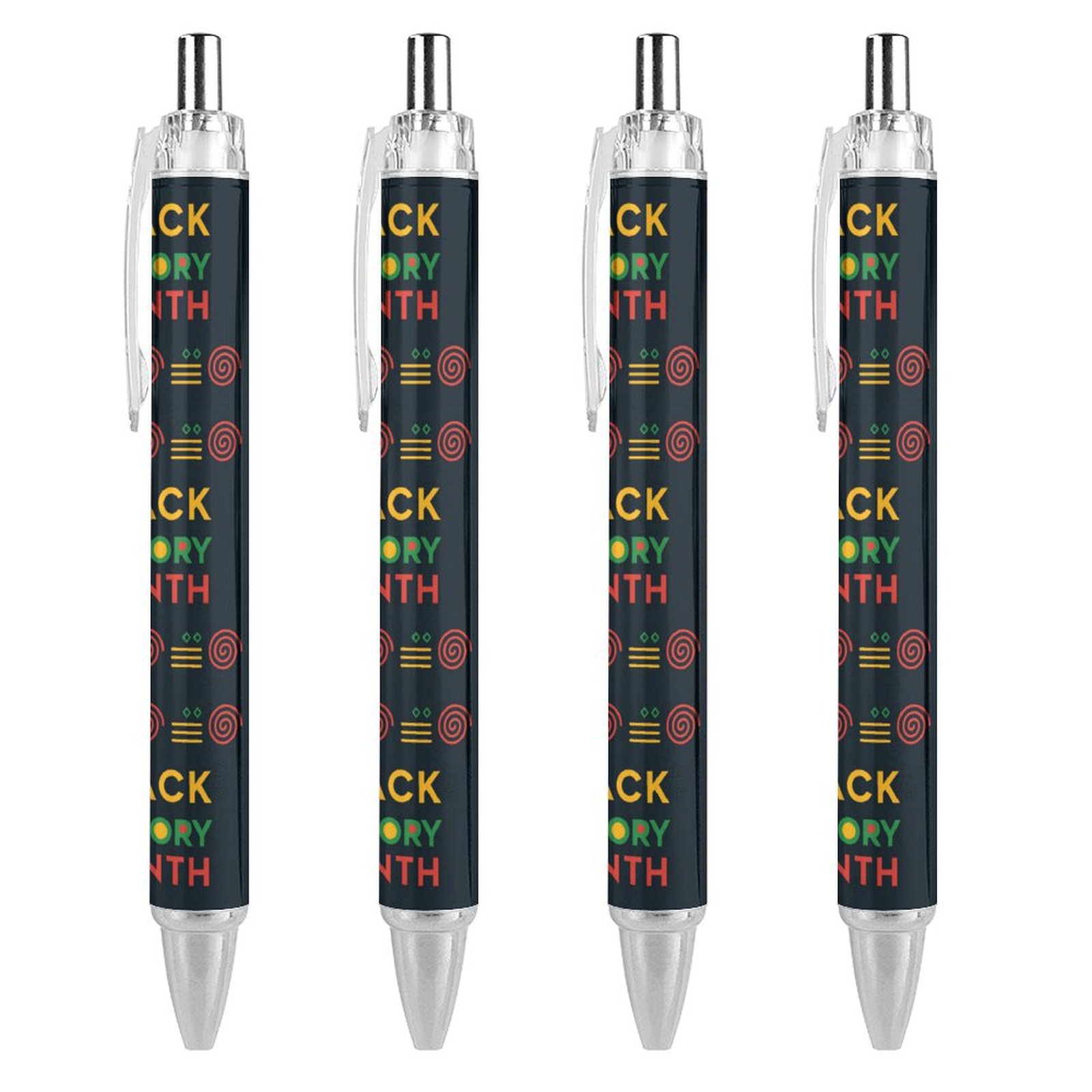 Black His-tory Month Ballpoint Pen Retractable Pens Black Writing Pen ...