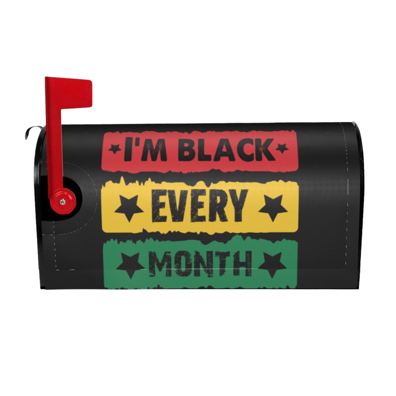 Black His-tory Month Jun-et-eenth African American Magnetic Mailbox ...