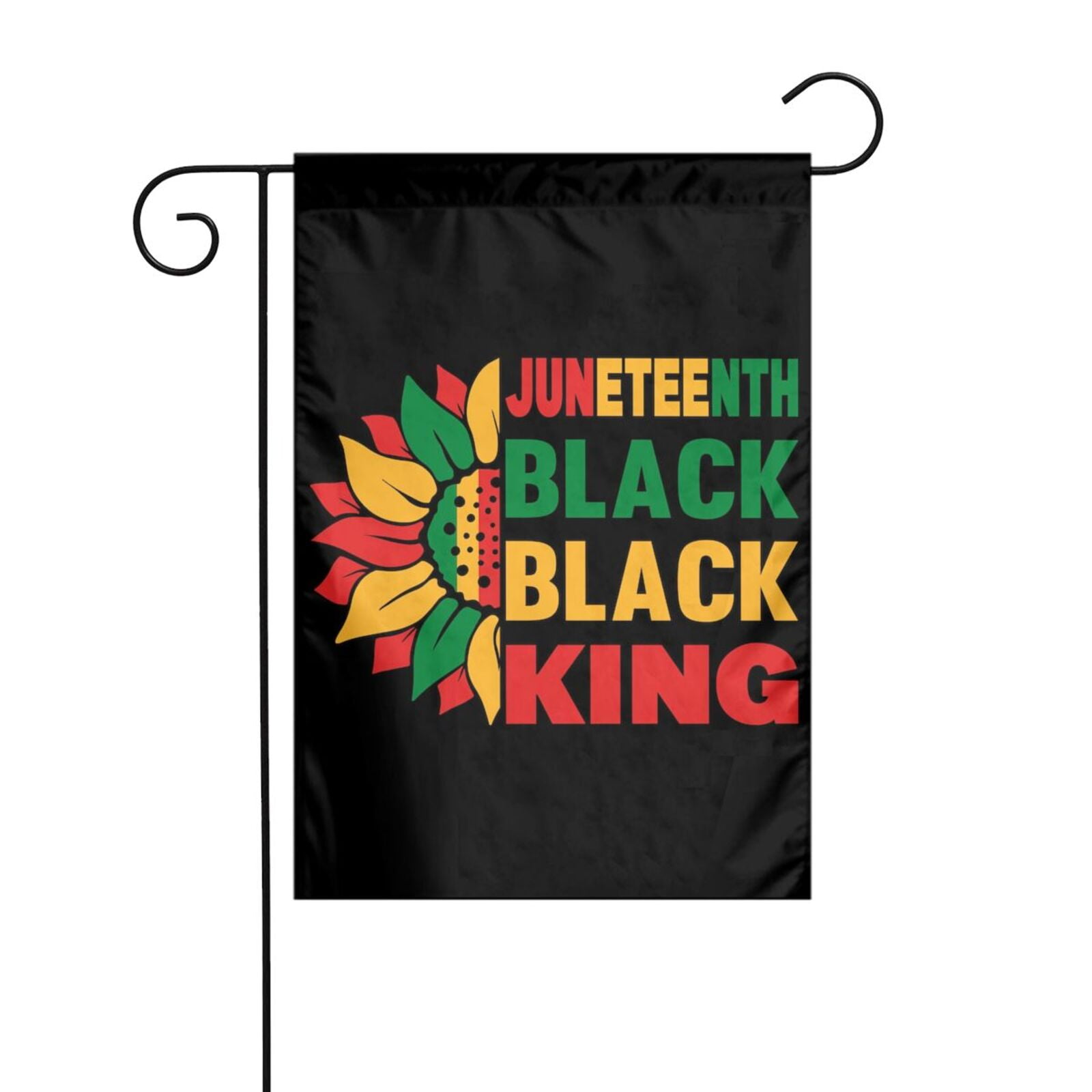 Black His-tory Month Jun-ete-enth African American Garden Flag Double ...