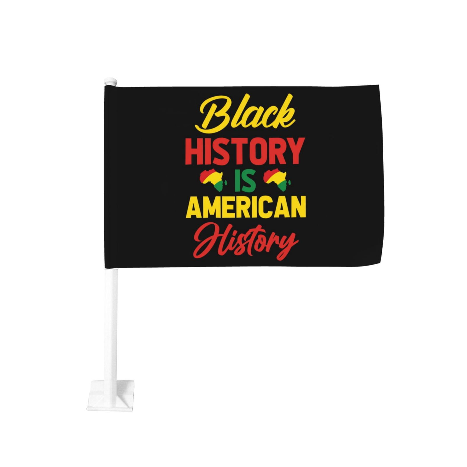 Black His-tory Month June-teenth African American Car Flag Double-Sided ...