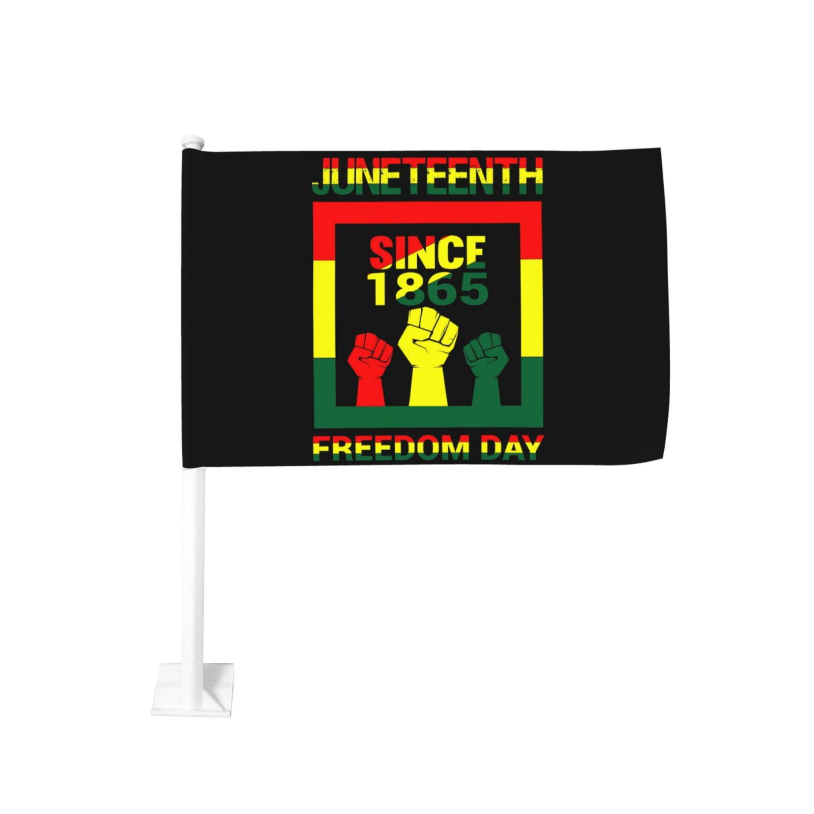 Black His-tory Month June-teenth African American Car Flag Double-Sided ...