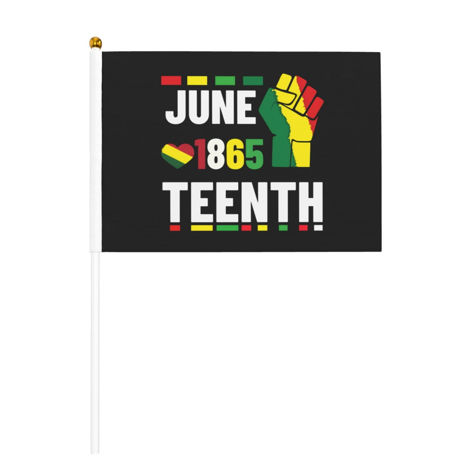 Black His-tory Month June-teenth African American Flag Small Mini Hand ...