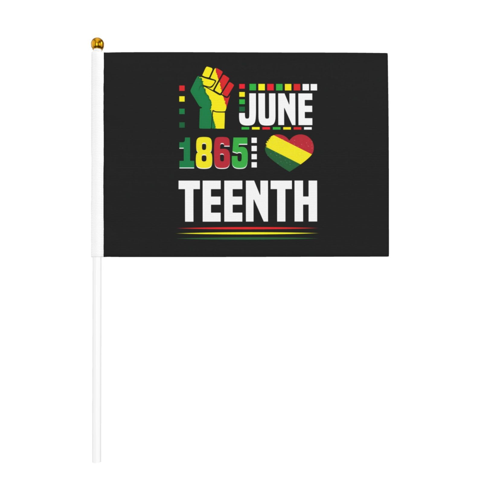 Black His-tory Month June-teenth African American Flag Small Mini Hand ...