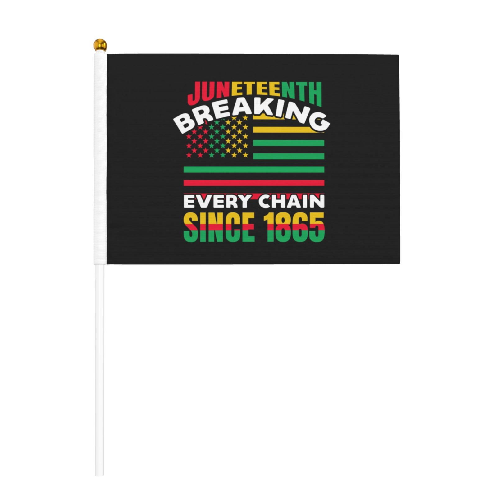 Black His-tory Month June-teenth African American Flag Small Mini Hand ...