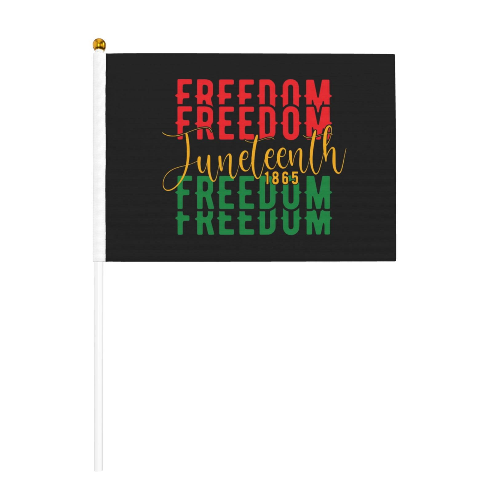 Black His-tory Month June-teenth African American Flag Small Mini Hand ...