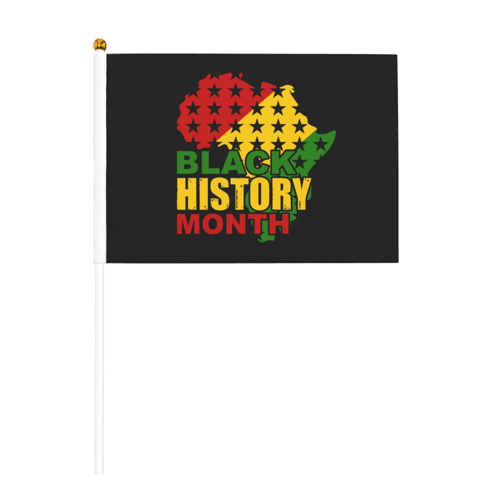 Black His-tory Month June-teenth African American Flag Small Mini Hand ...