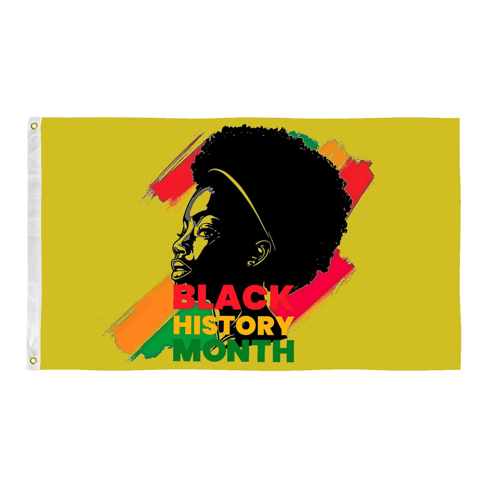 Black Historical Moon Banner, Month Flag Color and Fade Proof Americans ...