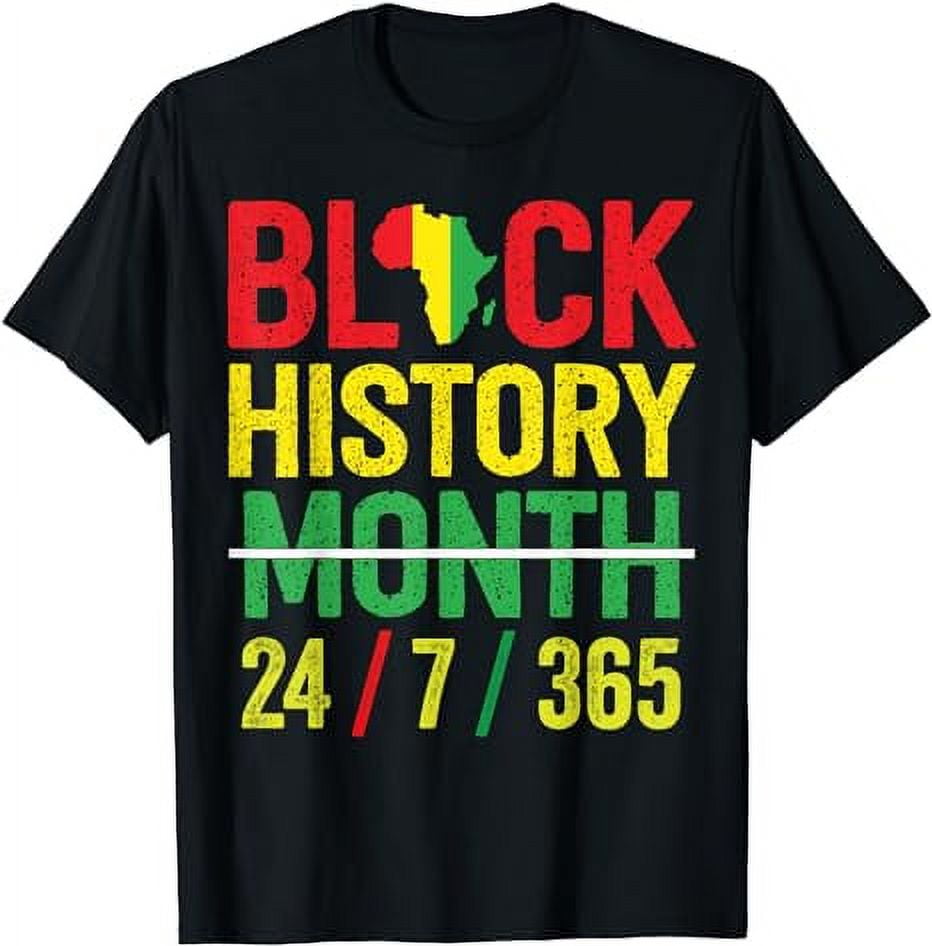 Black History 365 Black History Month 2024 T-Shirt - Walmart.com