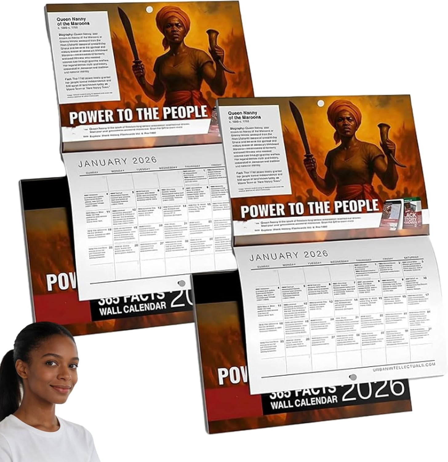 Black History Calendar 2026, 2026 Power to the People 365 Facts ...