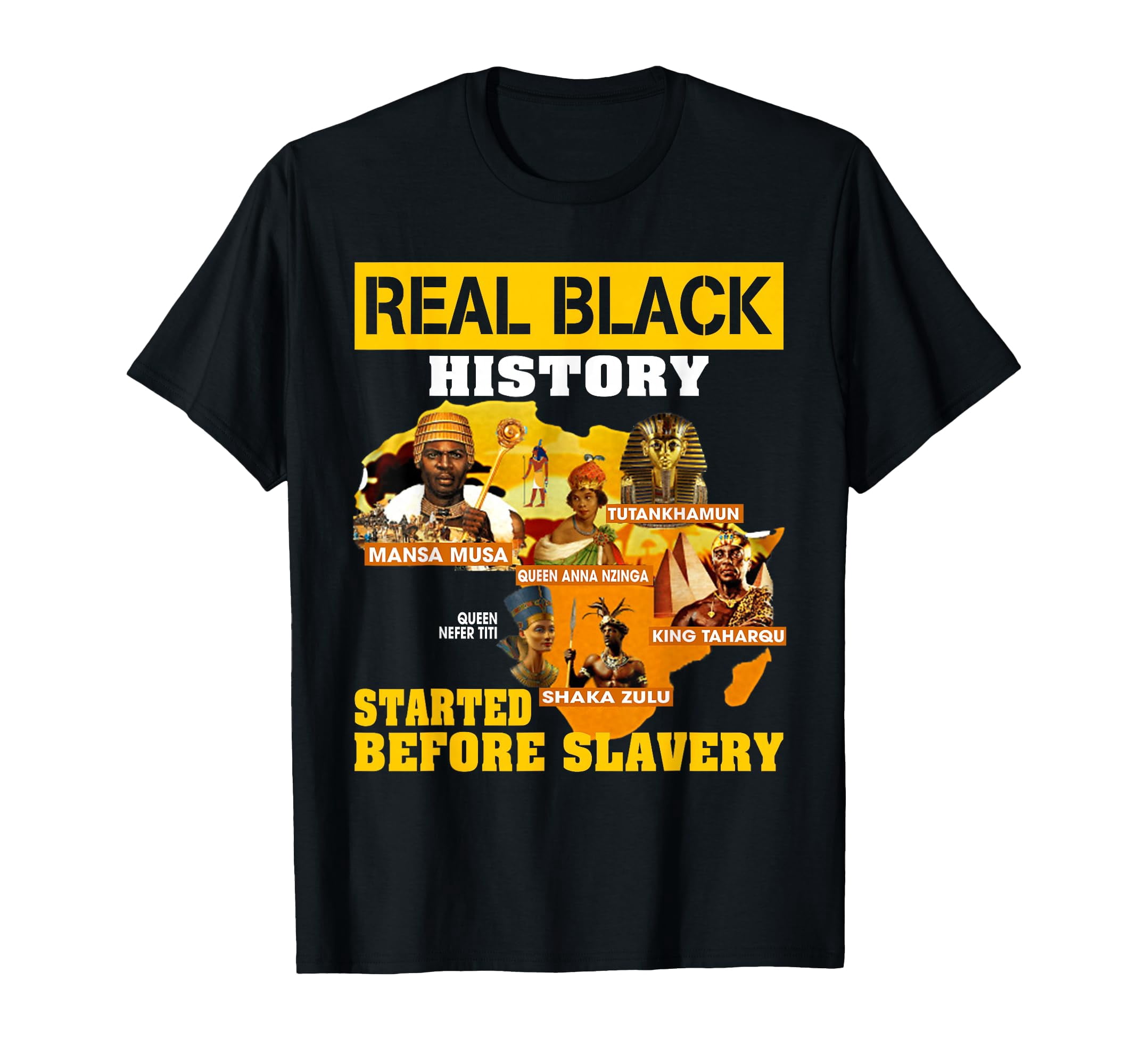 Black History Didn't Start With Slavery Proud African Gifts T-Shirt ...