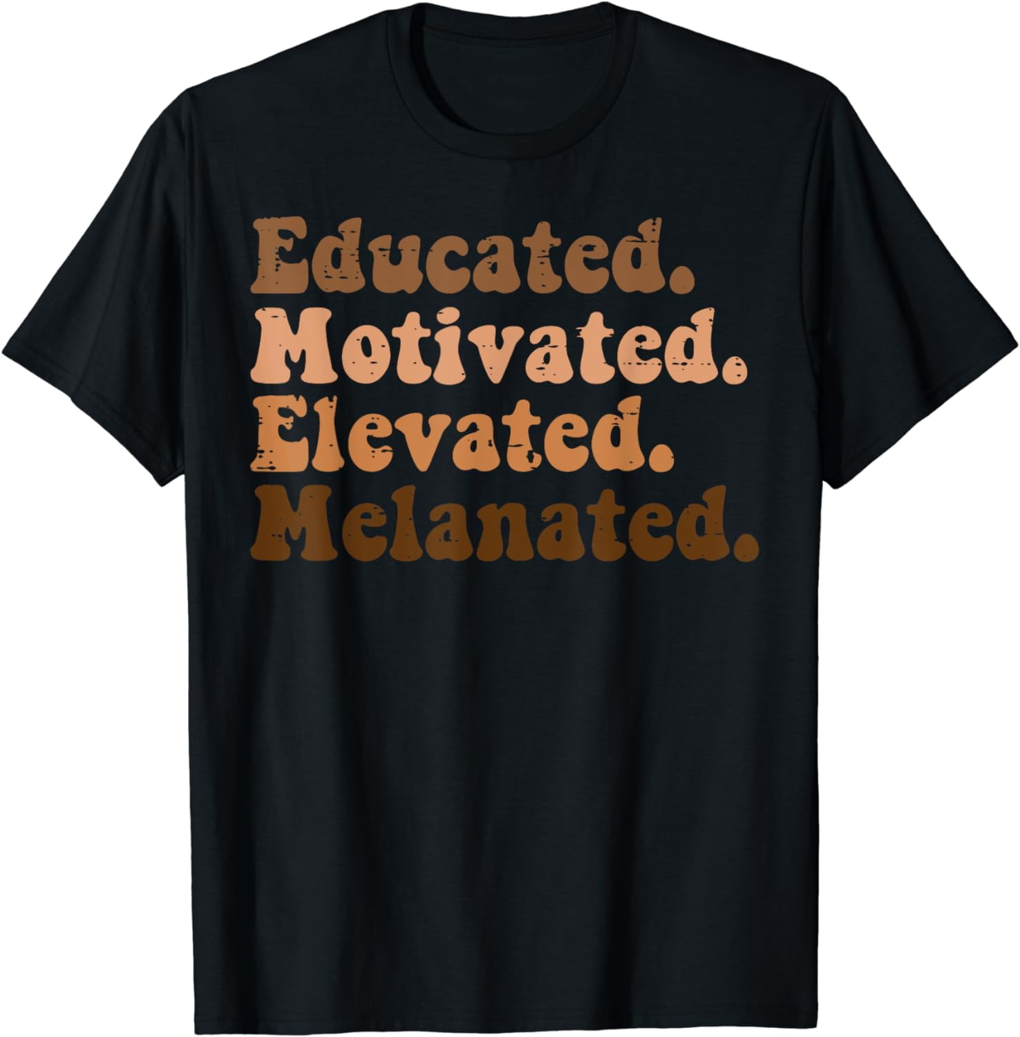 Black History Educated Motivated African Pride Women Kid Men T-Shirt ...