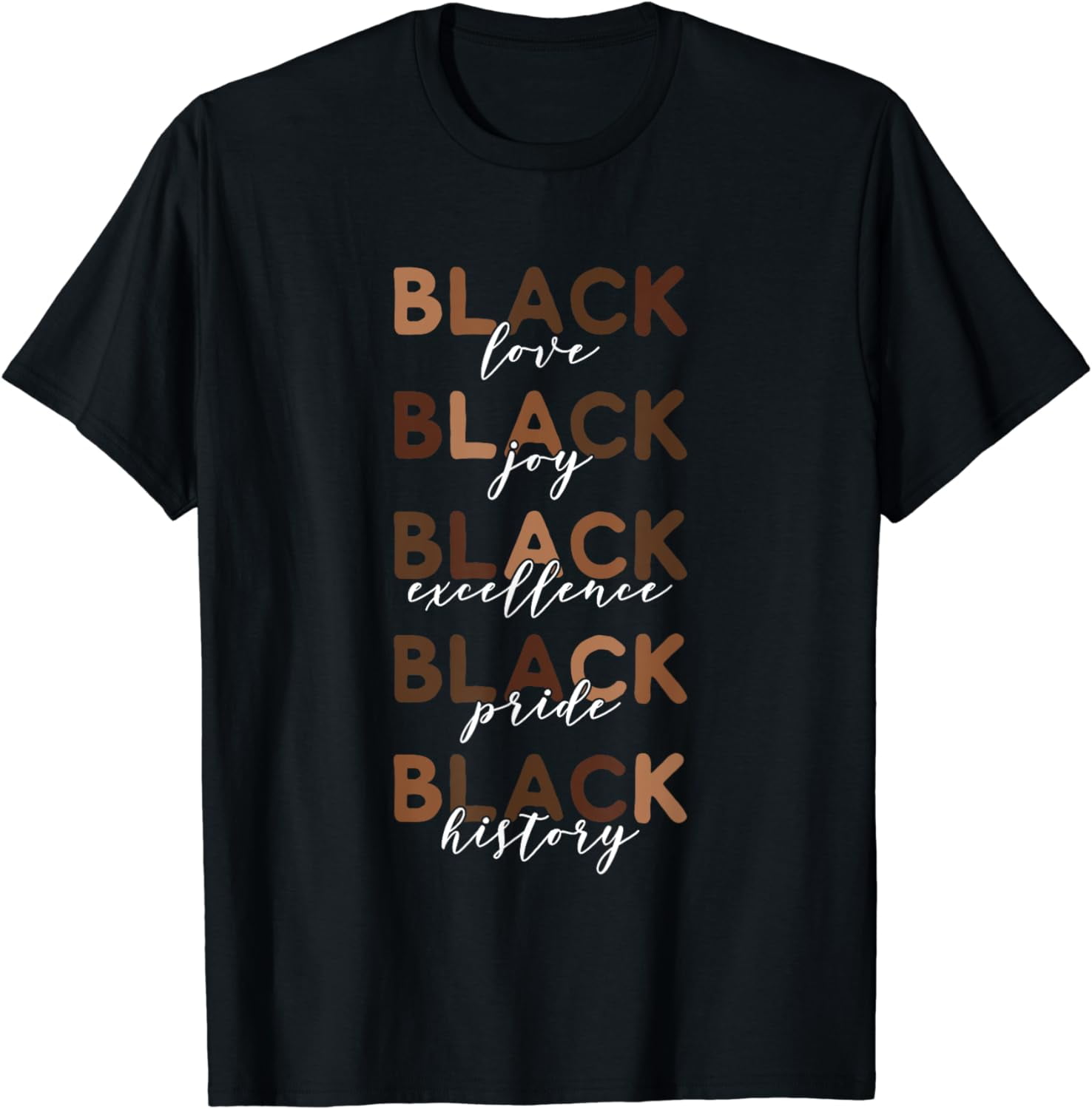 Black History Excellence Pride African Roots BHM Black Woman T-Shirt ...