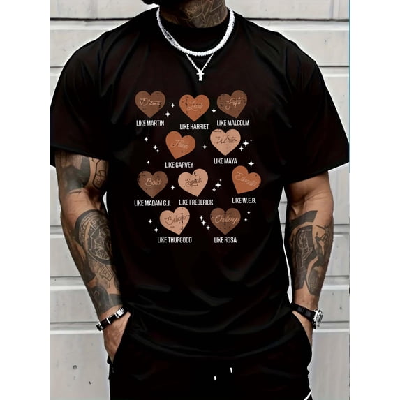 Black History Hearts Dream Like Martin Girls Kids Women T-Shirt Soft ...