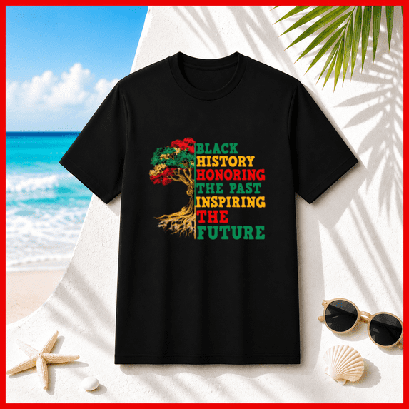Black History Honoring Past Inspiring Future Unisex T-Shirt, S-5XL ...