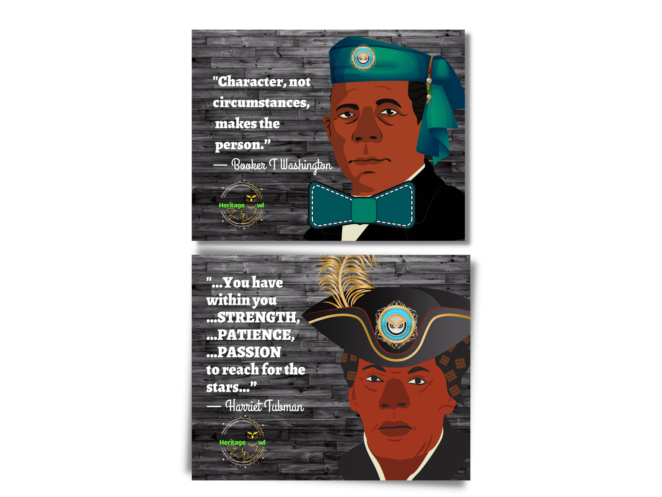 Black History Inspirational & Educational Wall Art Ft. Booker T ...