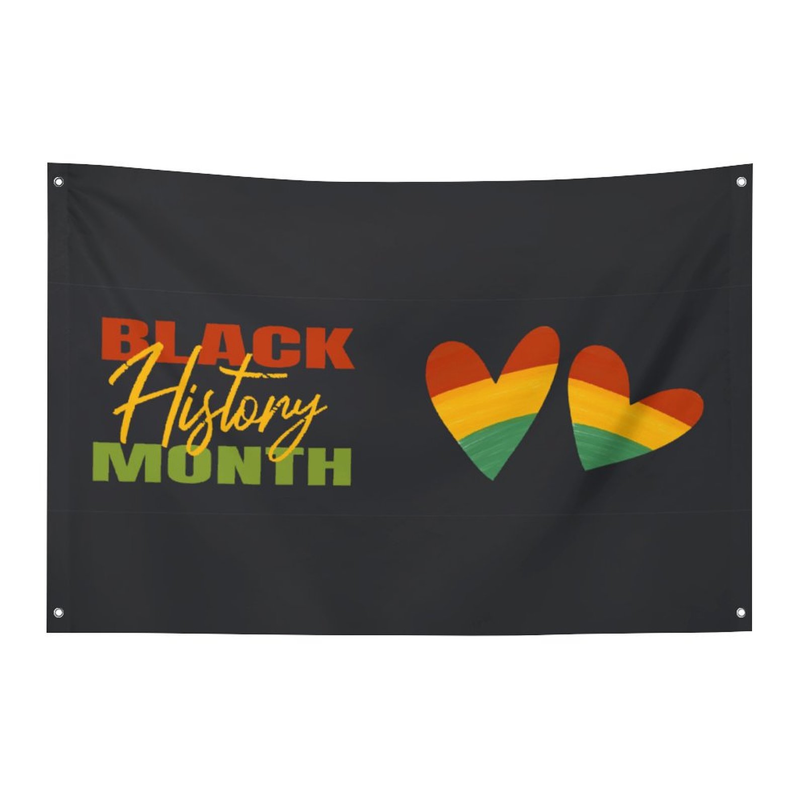 Black History Month 2025 Tapestry Banner Backdrop Flag Background ...