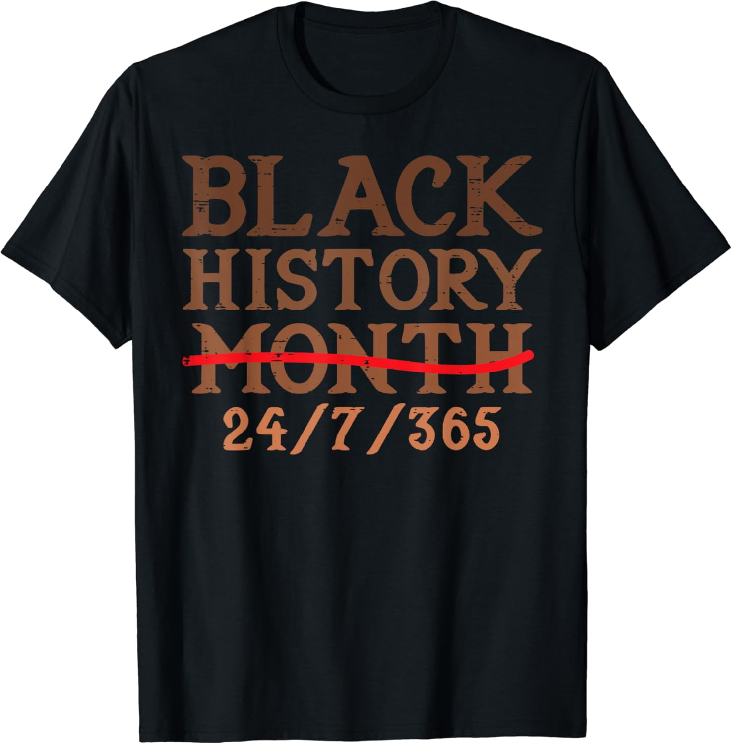 Black History Month 24 7 BHM African Pride Men Women Kids T-Shirt ...