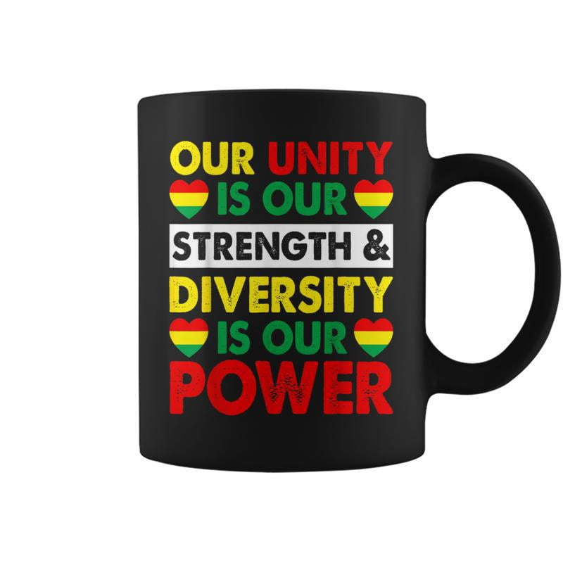 Black History Month African American Unity Power Diversity Coffee Mugs ...