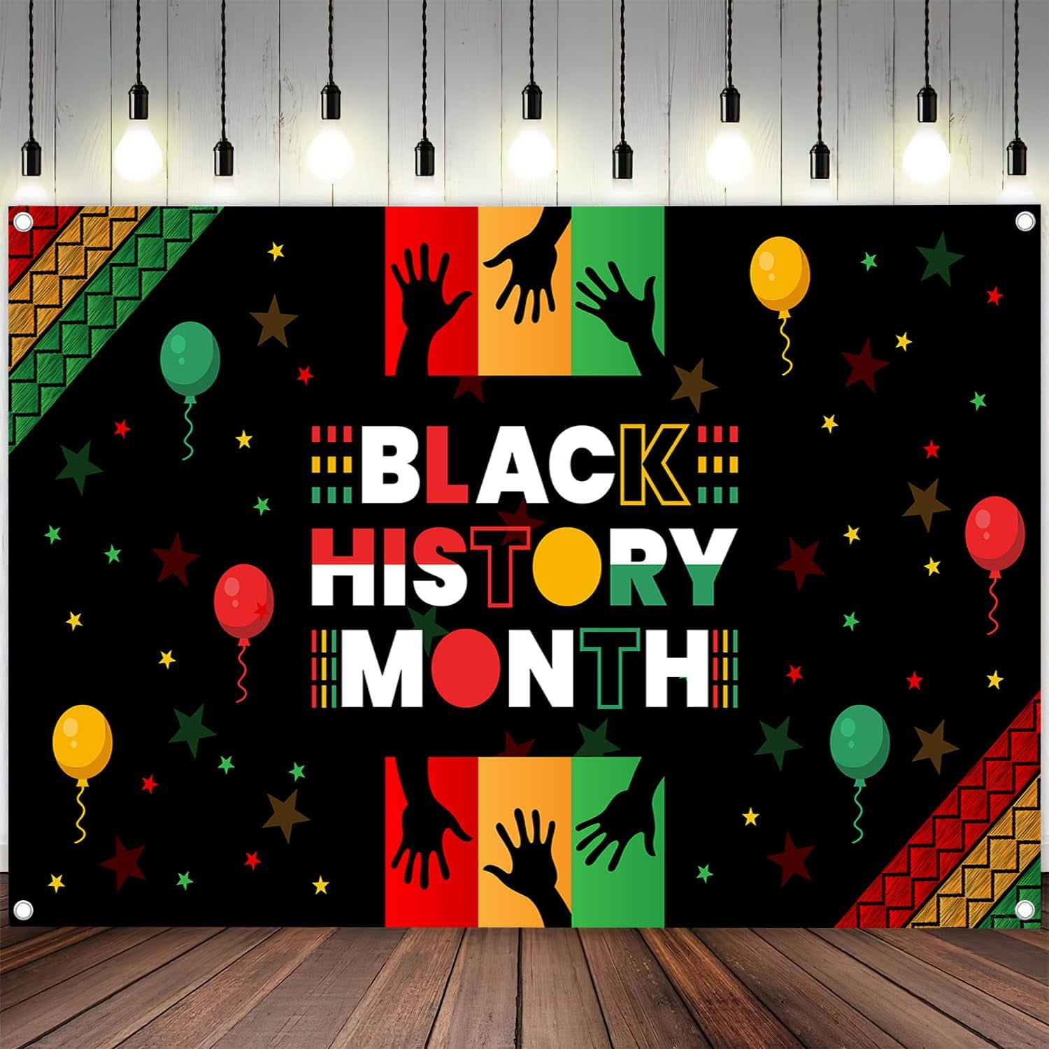 Black History Month Backdrop 6 x 4 ft, American African Black Month ...