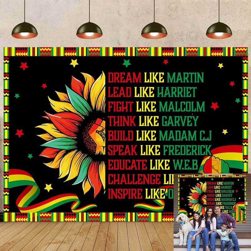 Black History Month Backdrop Banner Black History Month Bulletin Board ...