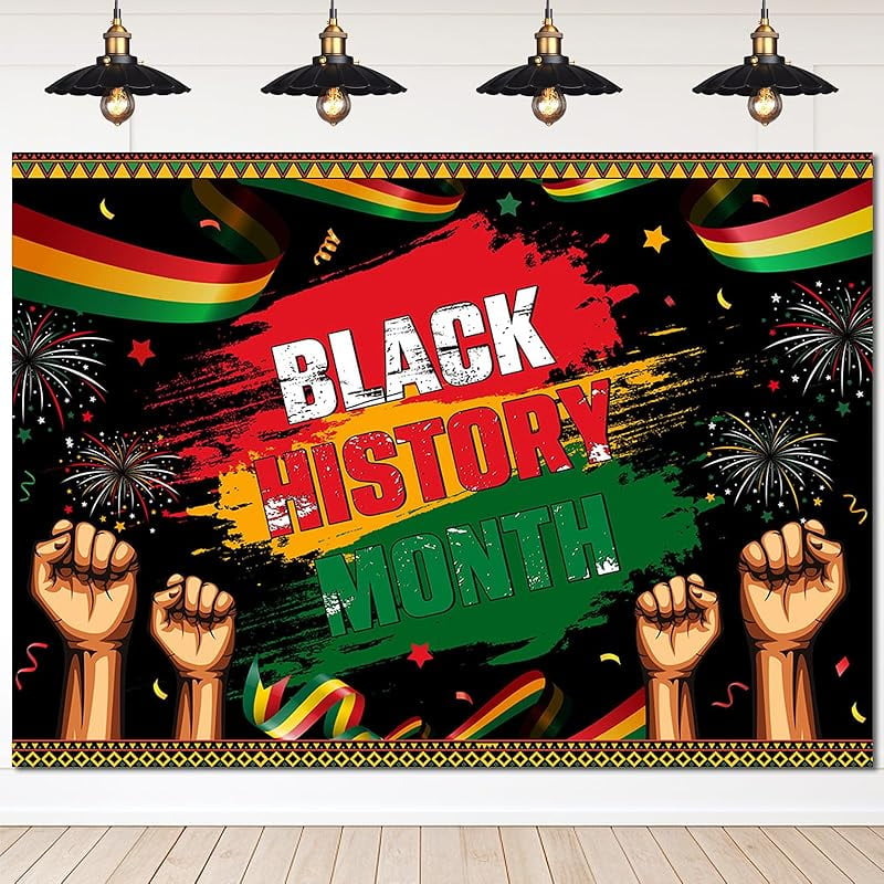 Black History Month Backdrop February African American Famous People ...