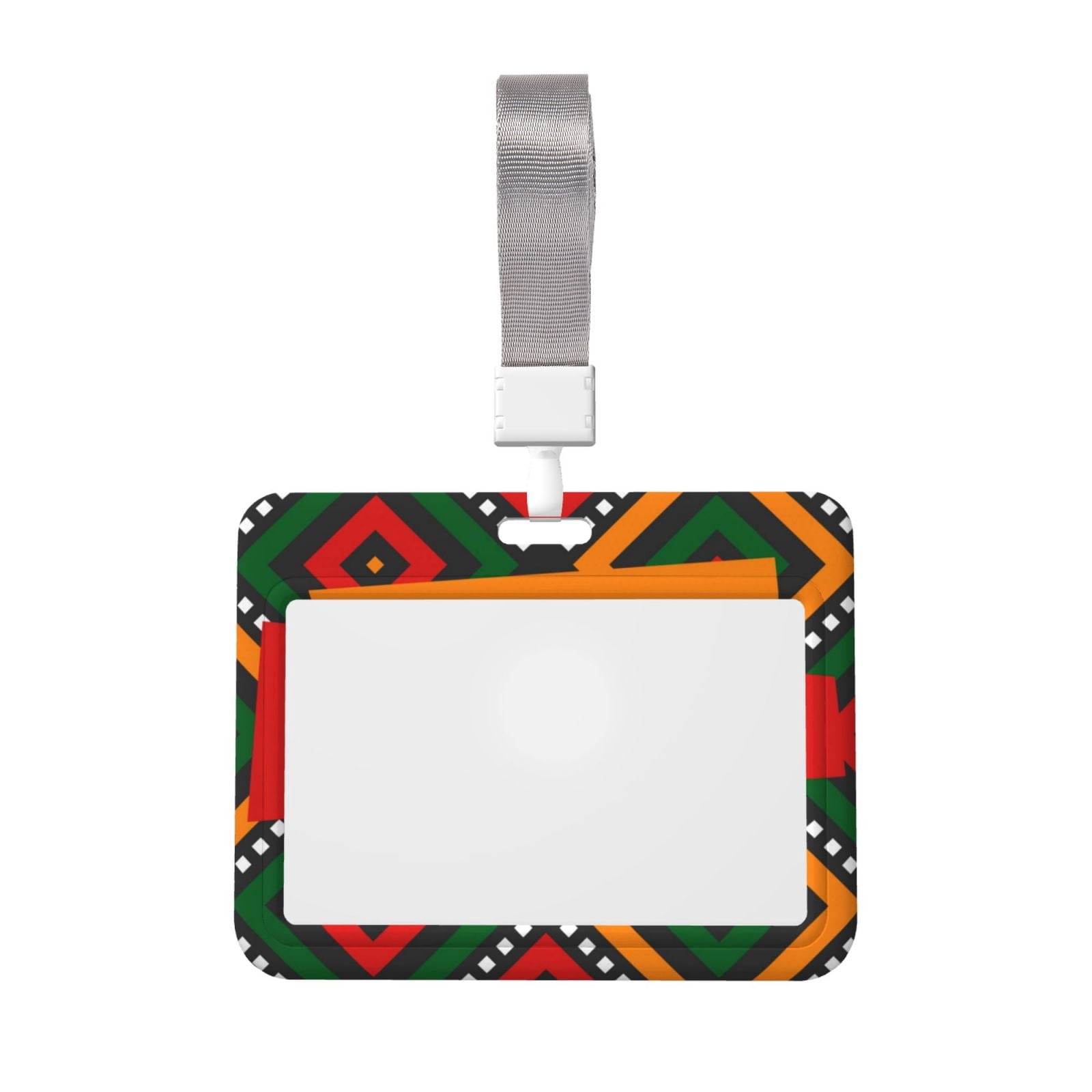 Black History Month Badge Holder with Lanyard Horizontal ID Card Holder ...