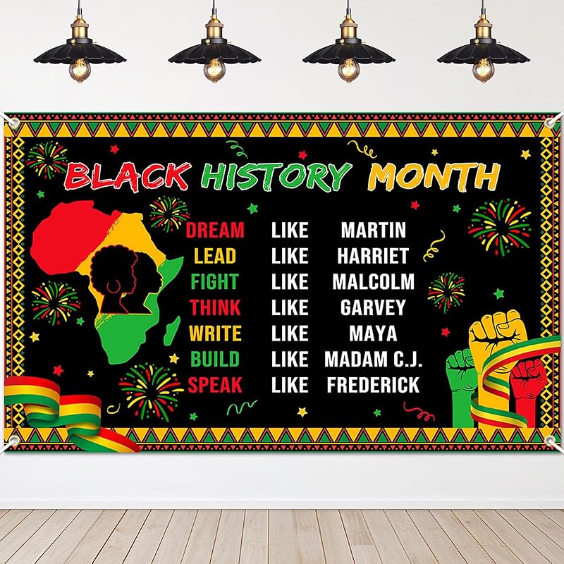 Black History Month Banner Black History Month Photography Backdrop Pan ...