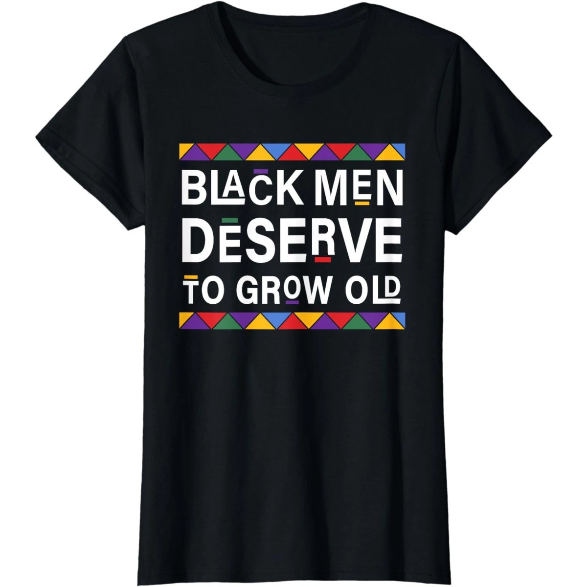 Black History Month Black Men Deserve To Grow Afro Ladies' Crewneck T ...