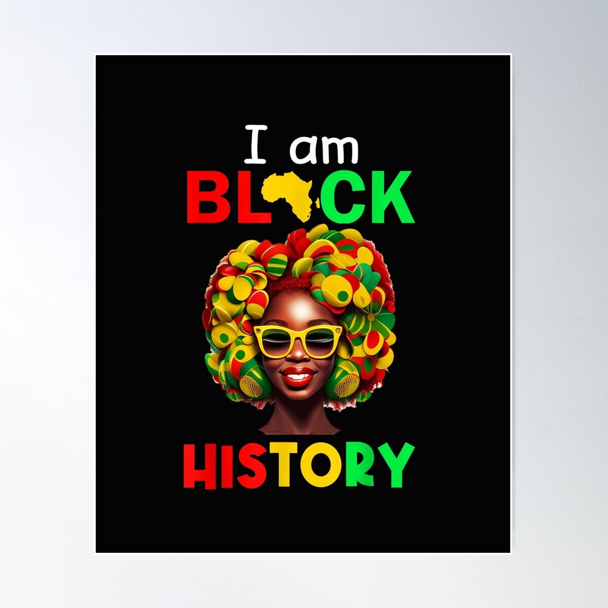Black History Month Cant Hold Our History 24 7 365 Poster Wall Art ...