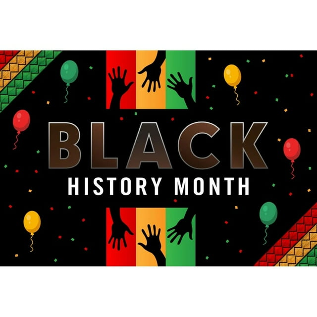 Black History Month Celebration Backdrop African American Unity Fist ...