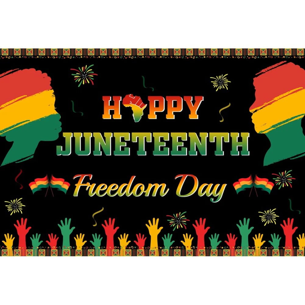 Black History Month Celebration Backdrop African American Unity Fist ...