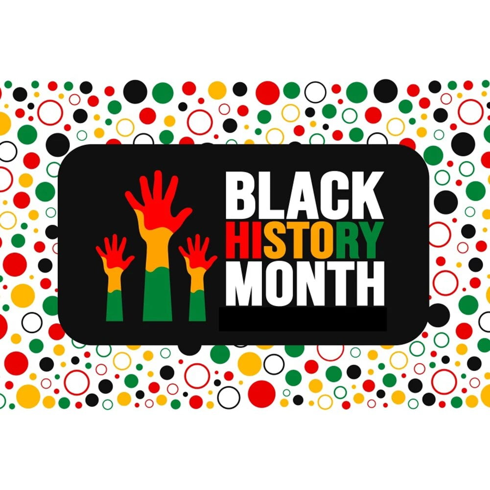 Black History Month Celebration Backdrop African American Unity Fist ...