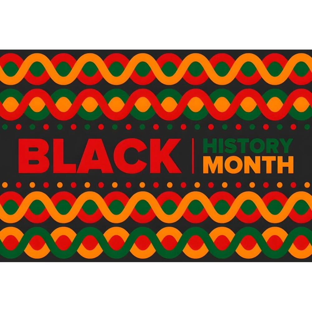 Black History Month Celebration Backdrop African American Unity Fist ...