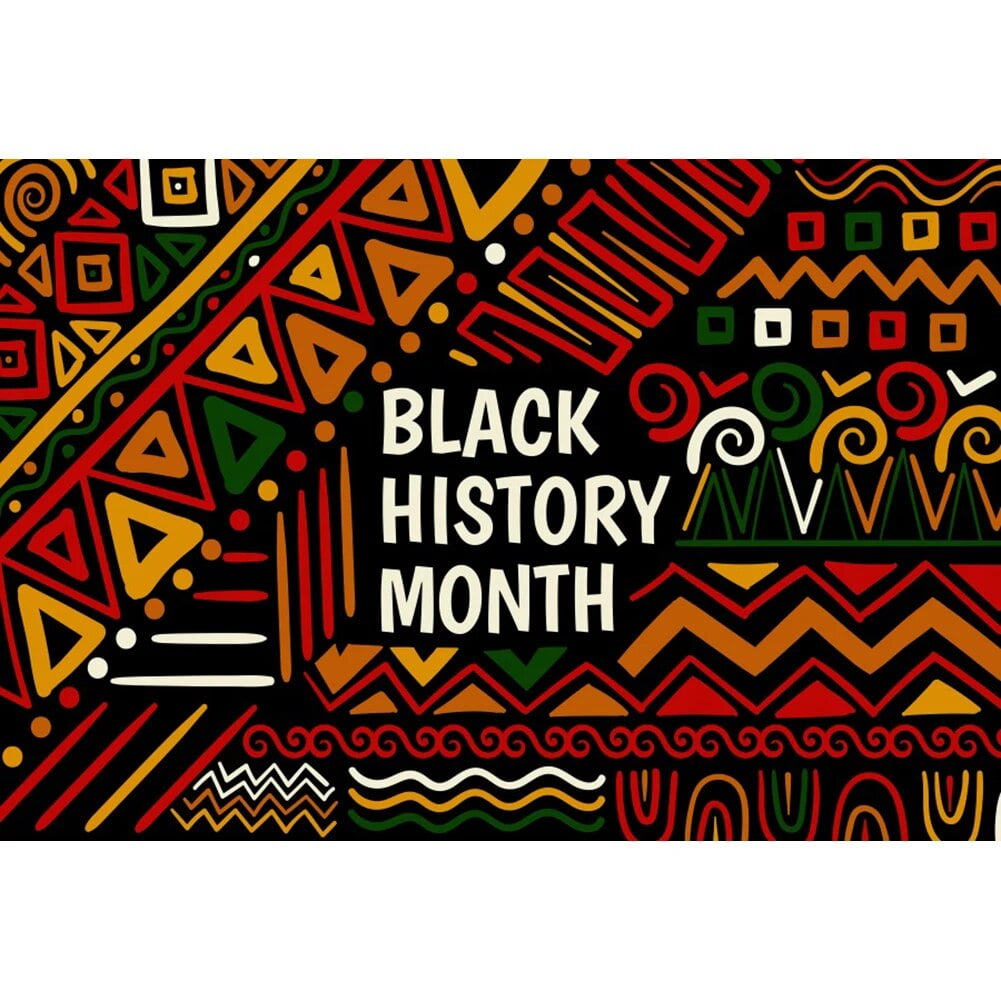 Black History Month Celebration Backdrop African American Unity Fist ...