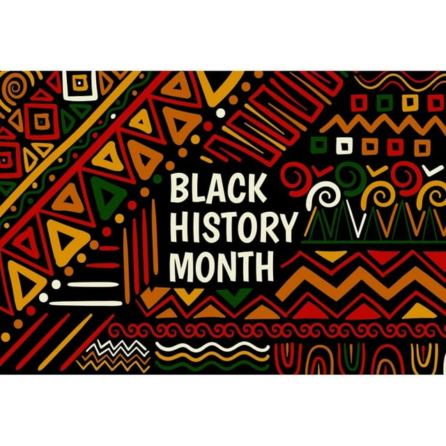 Black History Month Celebration Backdrop African American Unity Fist ...
