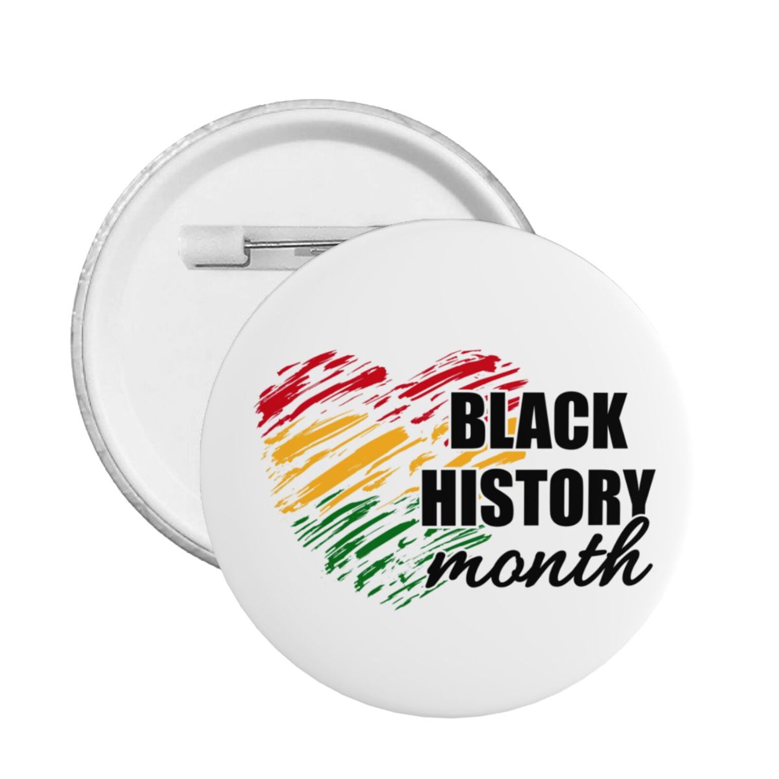 Black History Month Circular Button Fashion Badge Decoration Backpack ...