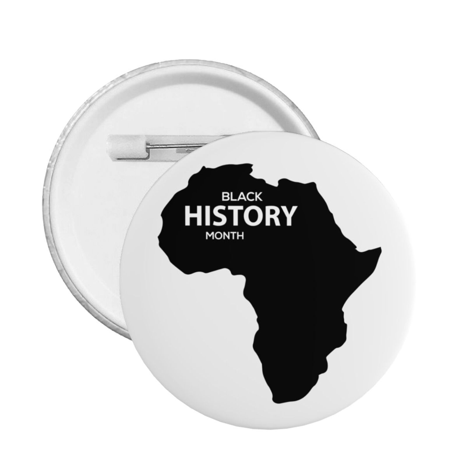 Black History Month Circular Button Fashion Badge Decoration Backpack ...